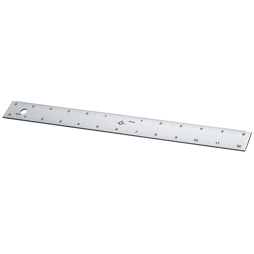 Alumicolor 12" Straight Edge Aluminum Ruler with Center-Finding Back ...