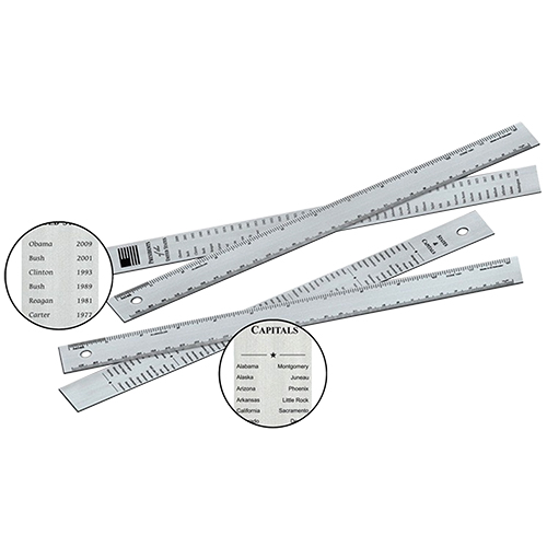 Alumicolor 12" Custom Reference Aluminum Ruler, Silver - 1630-1 ...