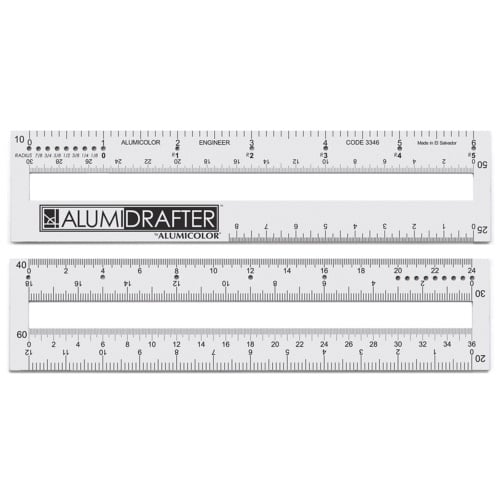 Alumicolor 6" Engineer Alumidrafter, Silver - 3346-1 Promotional ...