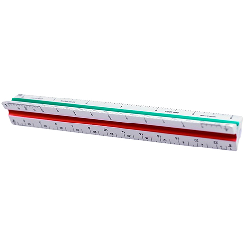 Alumicolor 6" Color-Coded Architect Solid Scale, Silver - 3056-1B ...