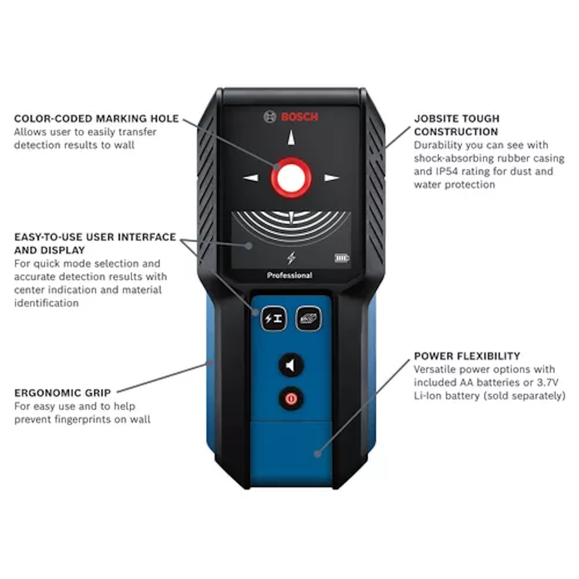 Bosch Professional Wall/Floor Scanner - GMS120-27 - EngineerSupply