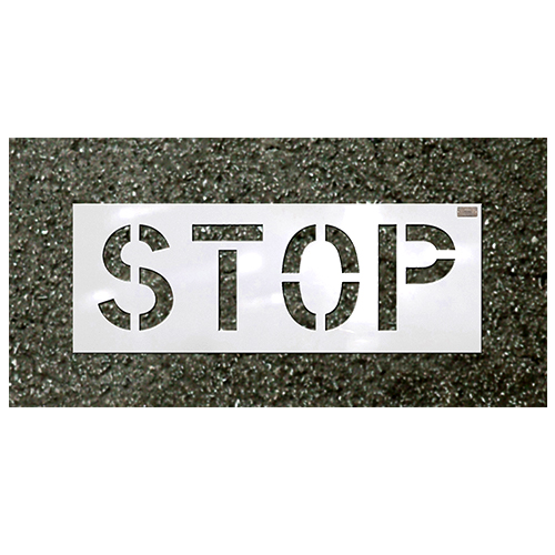 CH Hanson "STOP" Commercial Stencils - (5 Sizes Available) - EngineerSupply