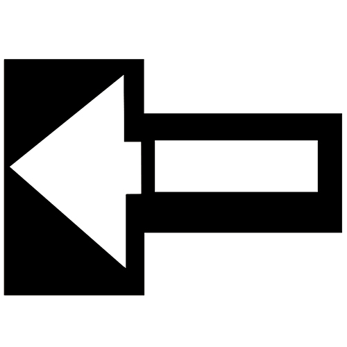 CH Hanson Large "STRAIGHT ARROW SYMBOL" PVC Commercial Stencil - 37" Long - 12436 - EngineerSupply