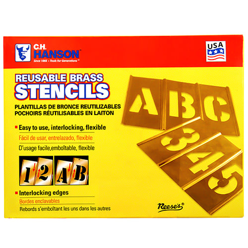 CH Hanson 92-Pieces "SINGLE LETTER AND NUMBER" Interlocking Brass ...