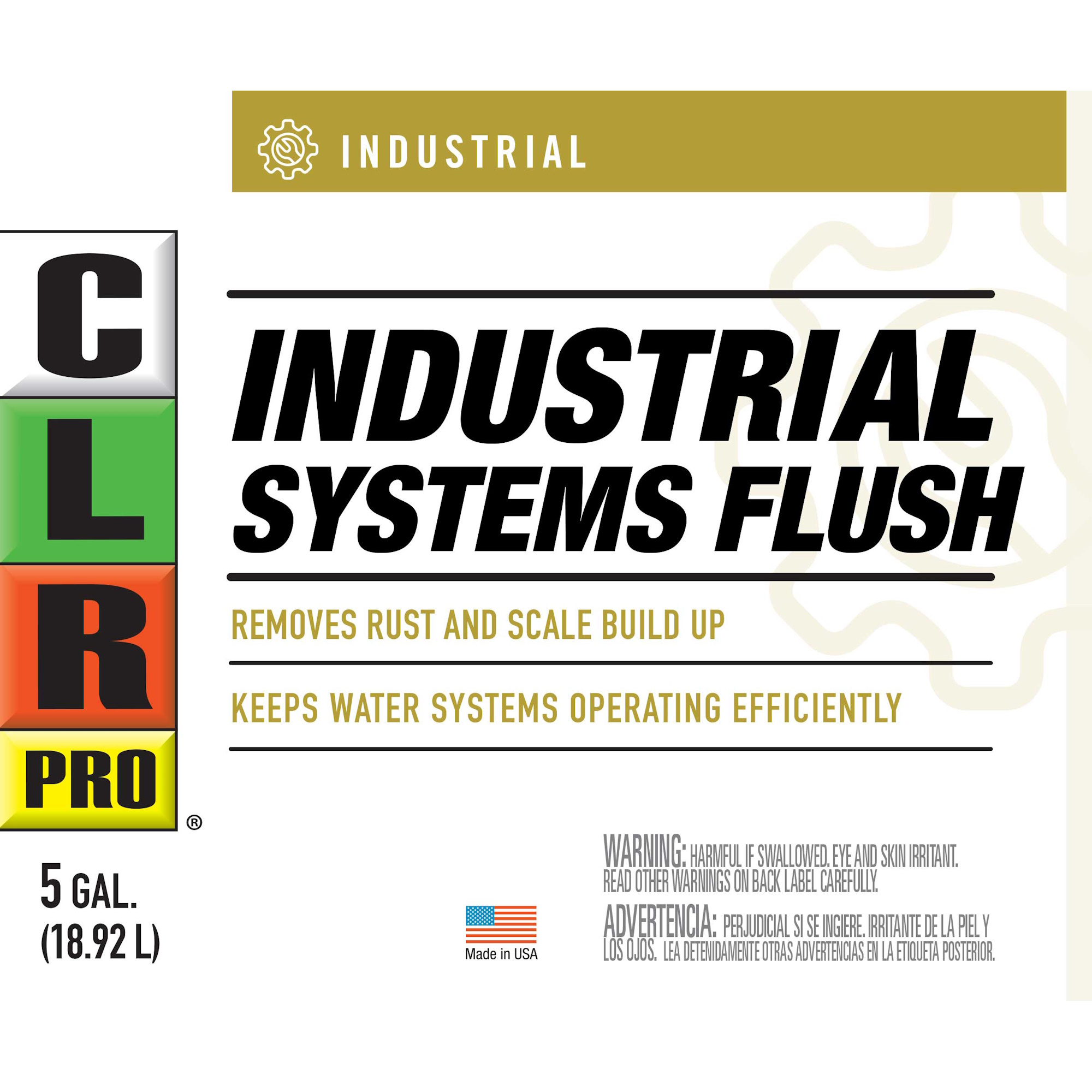 CLR PRO® Industrial Systems Flush, 5 GAL - I-ISF-5PRO - EngineerSupply