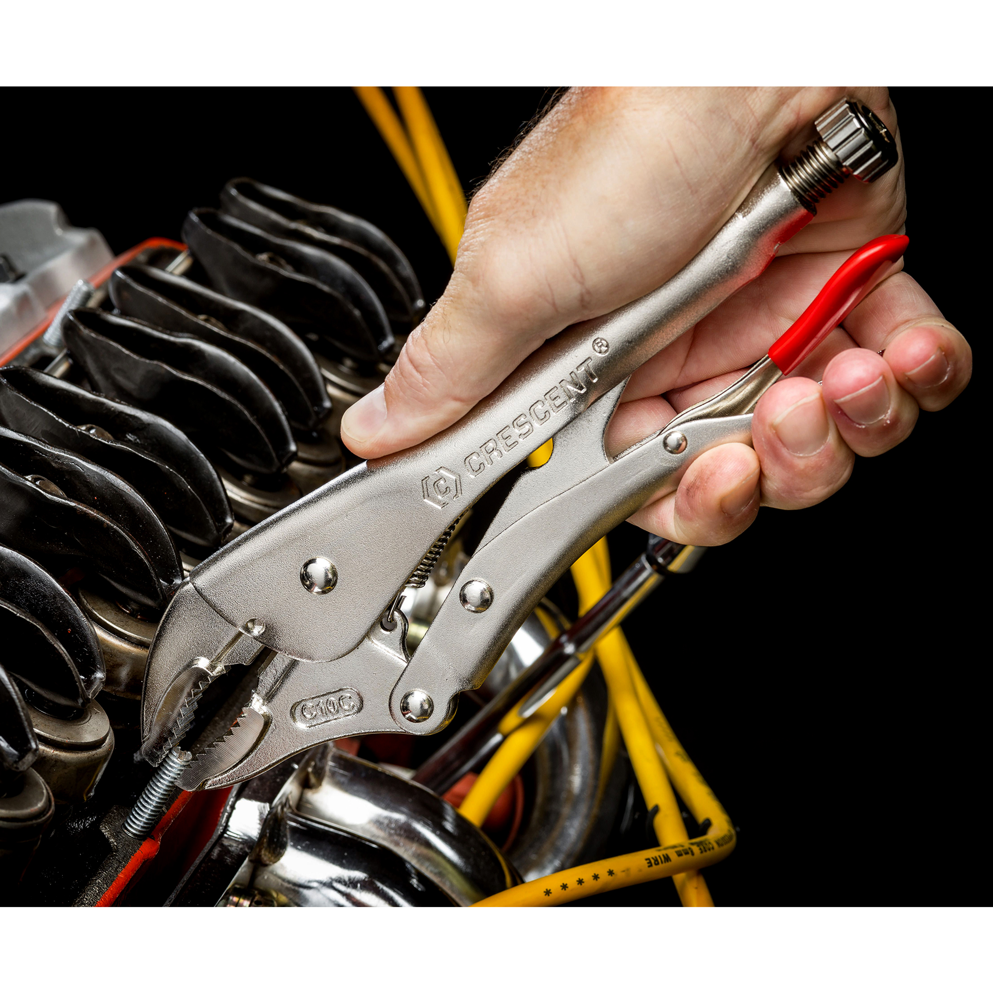 Crescent Tools 10" Curved Jaw Locking Pliers with Wire Cutter - C10CVN ...