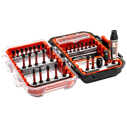 Crescent Tools 45 Pcs. VORTEX Bit Holder Fastening Set - CAVBHSET-45 ...