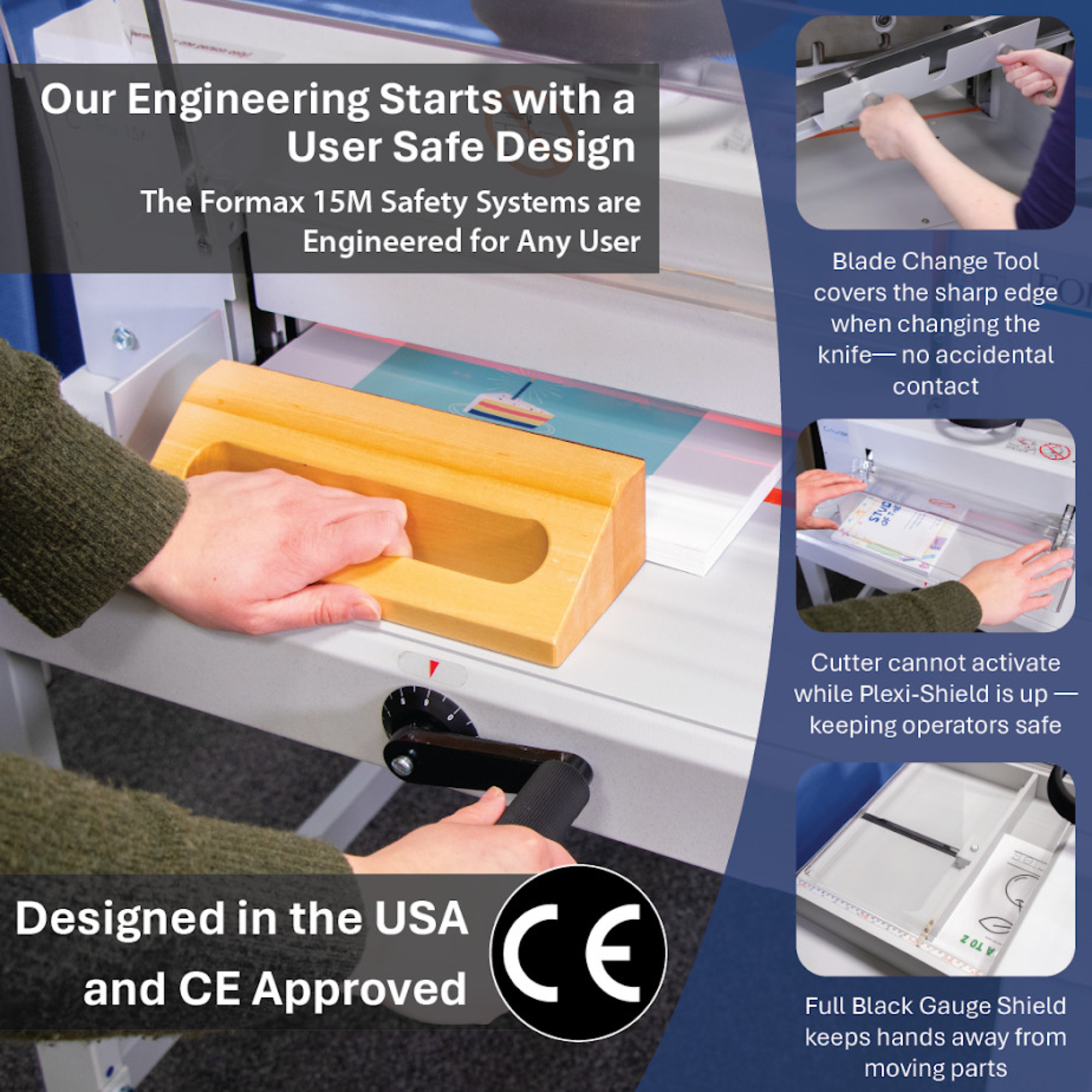 Formax Manual Guillotine Cutter w/ Laser Line & Metal Stand - Cut-True ...