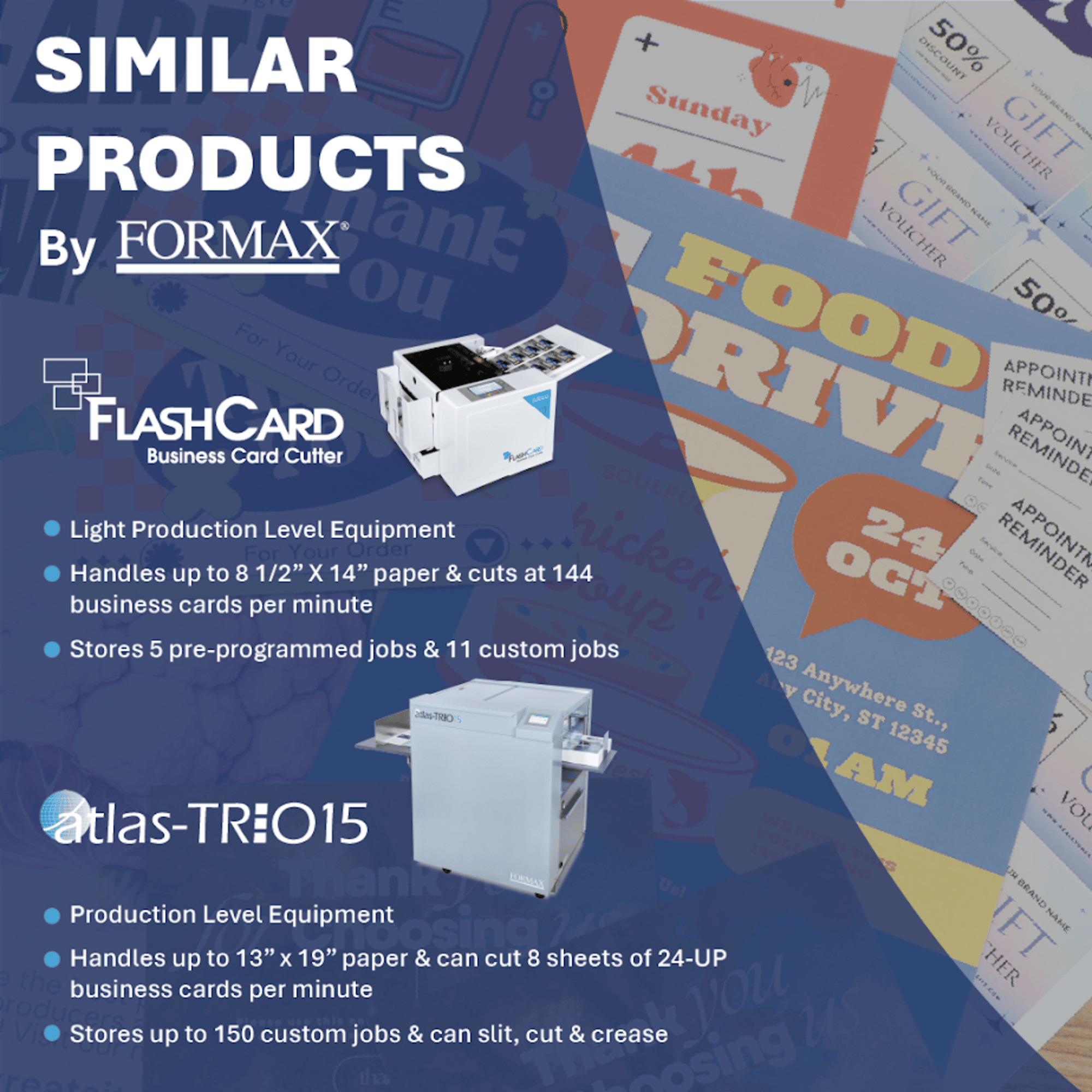 Formax Business Card Cutter, Large Format - FlashCardXL - EngineerSupply