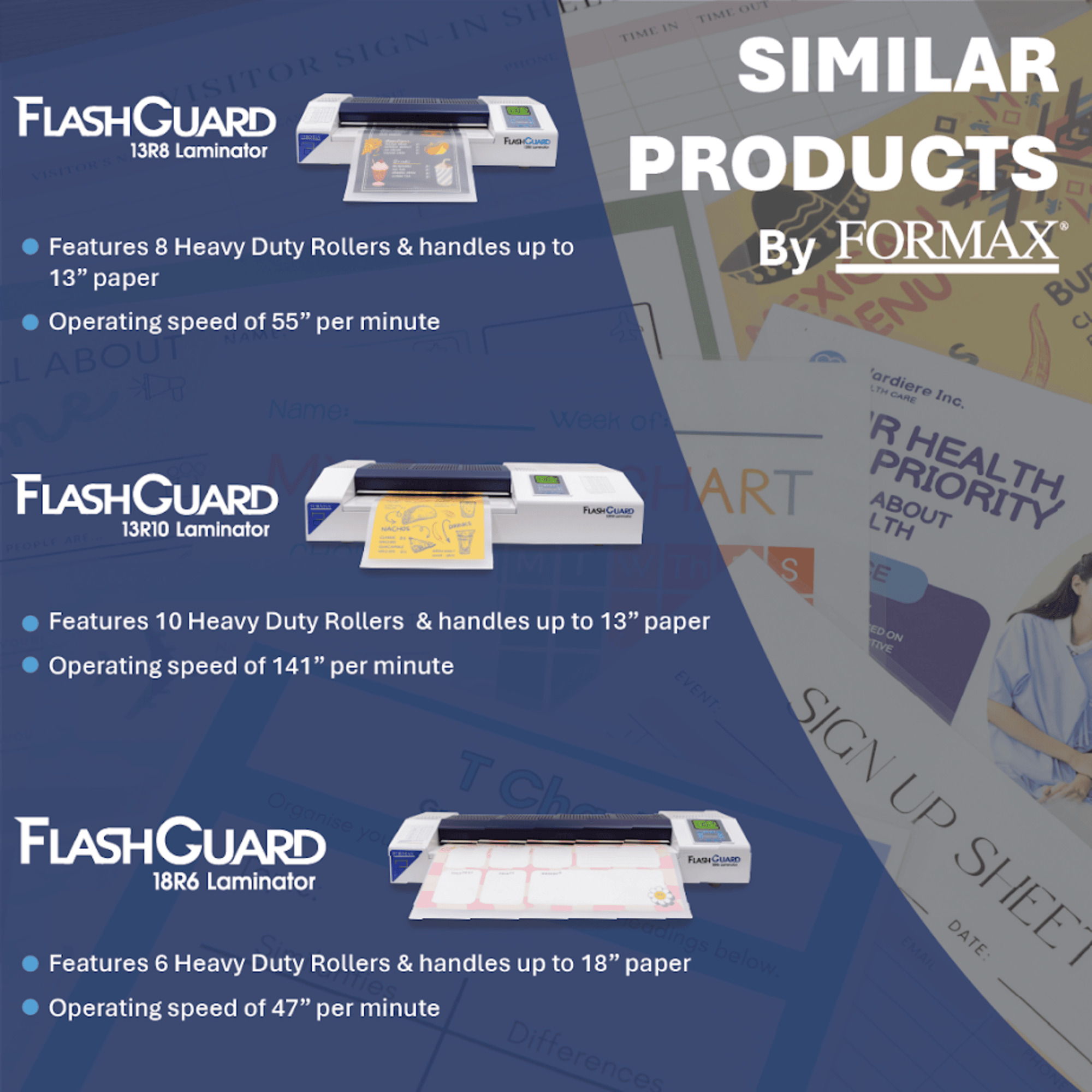 Formax Heavy-Duty Laminator, 13" Infeed - FlashGuard 13R6 - EngineerSupply