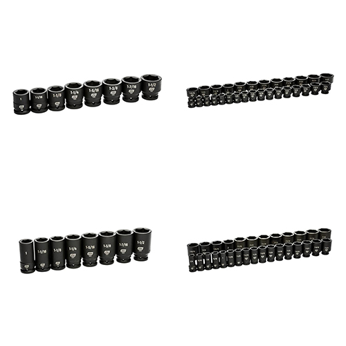Gearwrench 3/4" Drive 6 Point SAE Impact/Deep Impact Sockets Sets - (4 ...