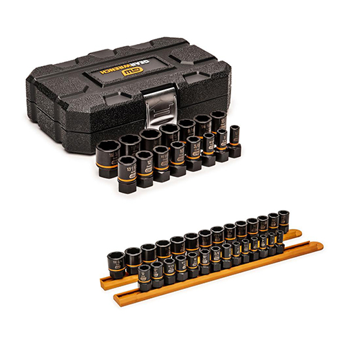 Gearwrench 1/4" & 3/8" Drive Bolt Biter Impact Extraction Socket Sets - (2 Options Available ...