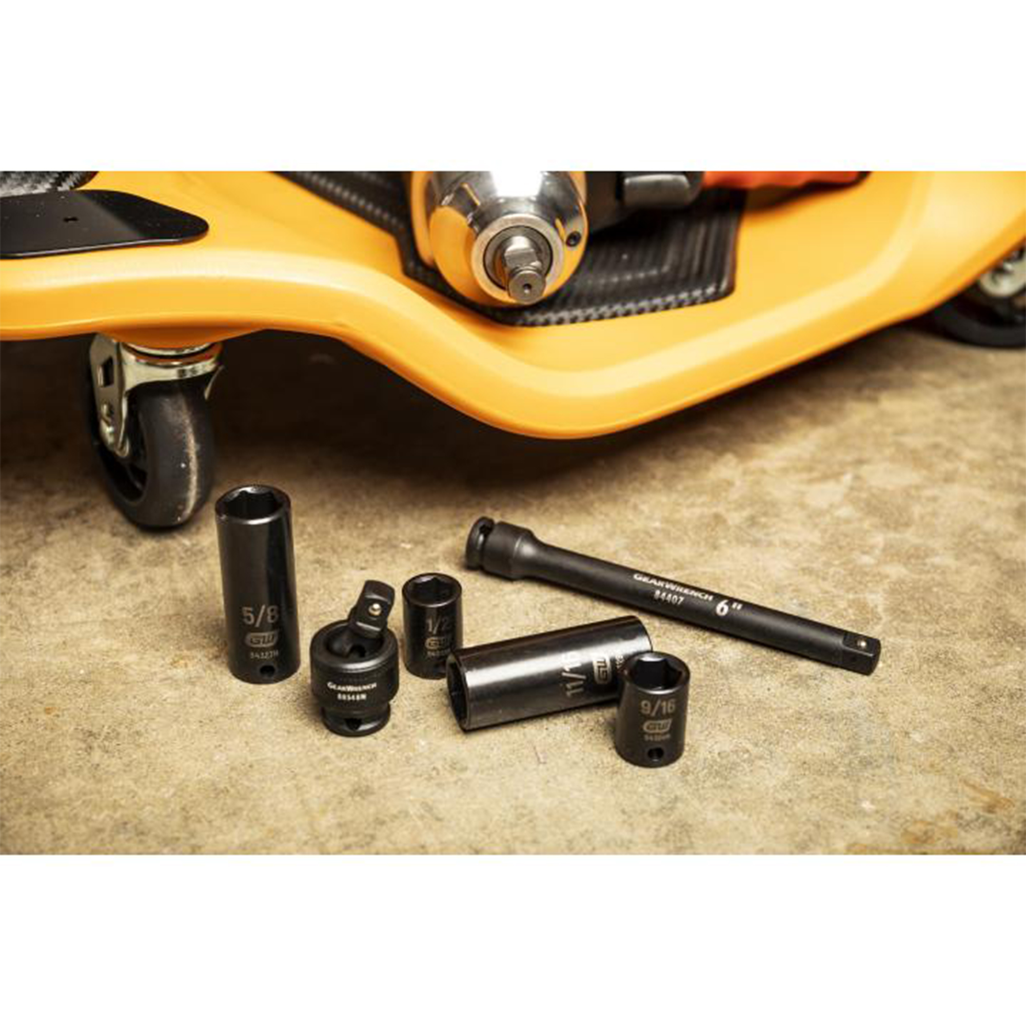 Gearwrench 3/8" Drive 6 Point Standard & Deep Impact Socket Sets (SAE/Metric, Metric) - (2 ...