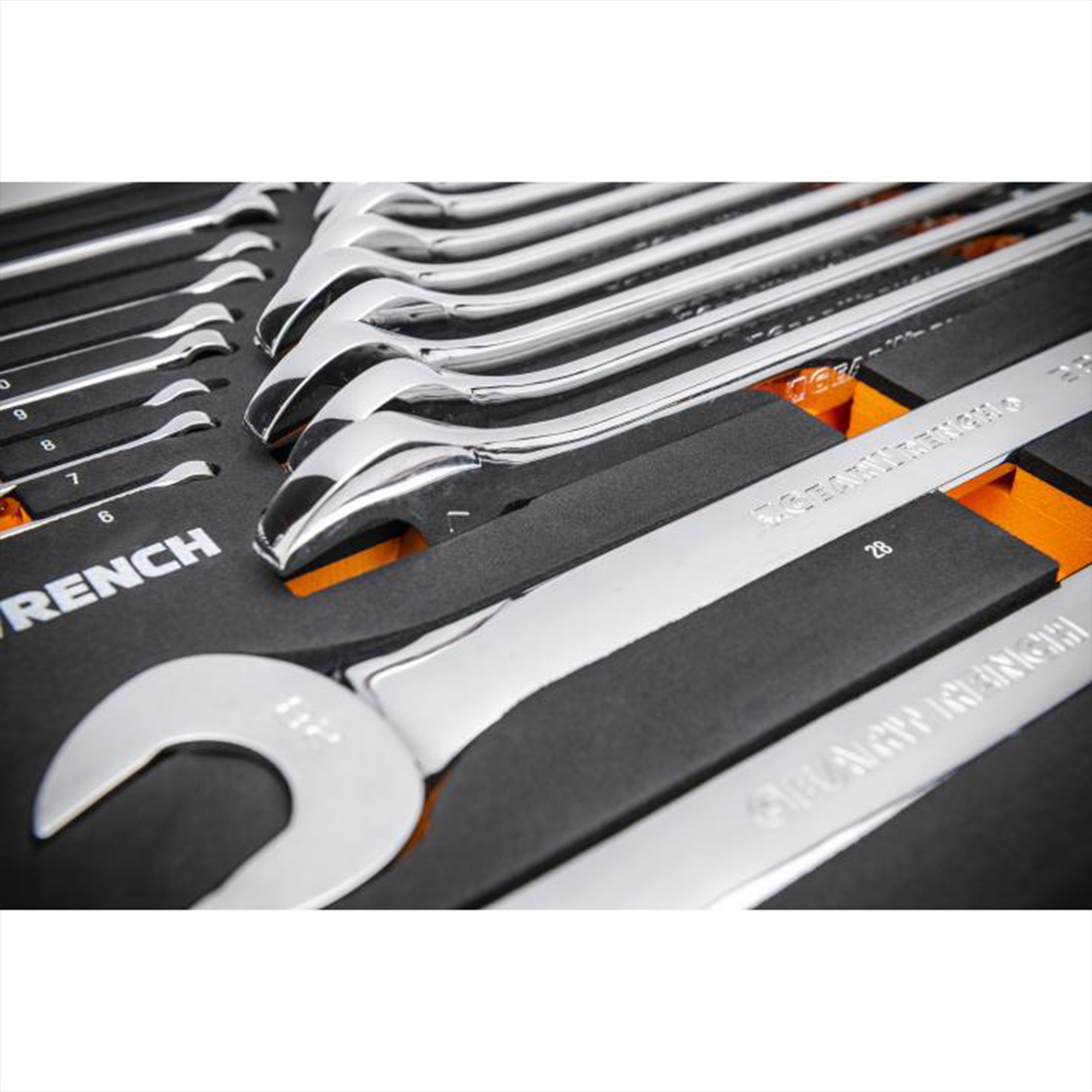 Gearwrench 12 Point Long Pattern Combination Wrench Sets in Foam ...