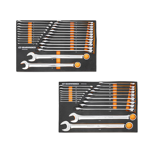 Gearwrench 12 Point Long Pattern Combination Wrench Sets in Foam ...