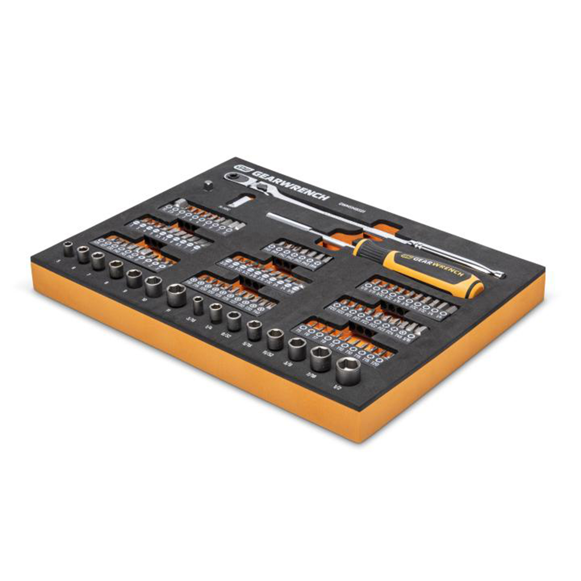 Gearwrench - 105 Piece 1/4" Drive Slim Head Mechanics Tool Set in Foam ...