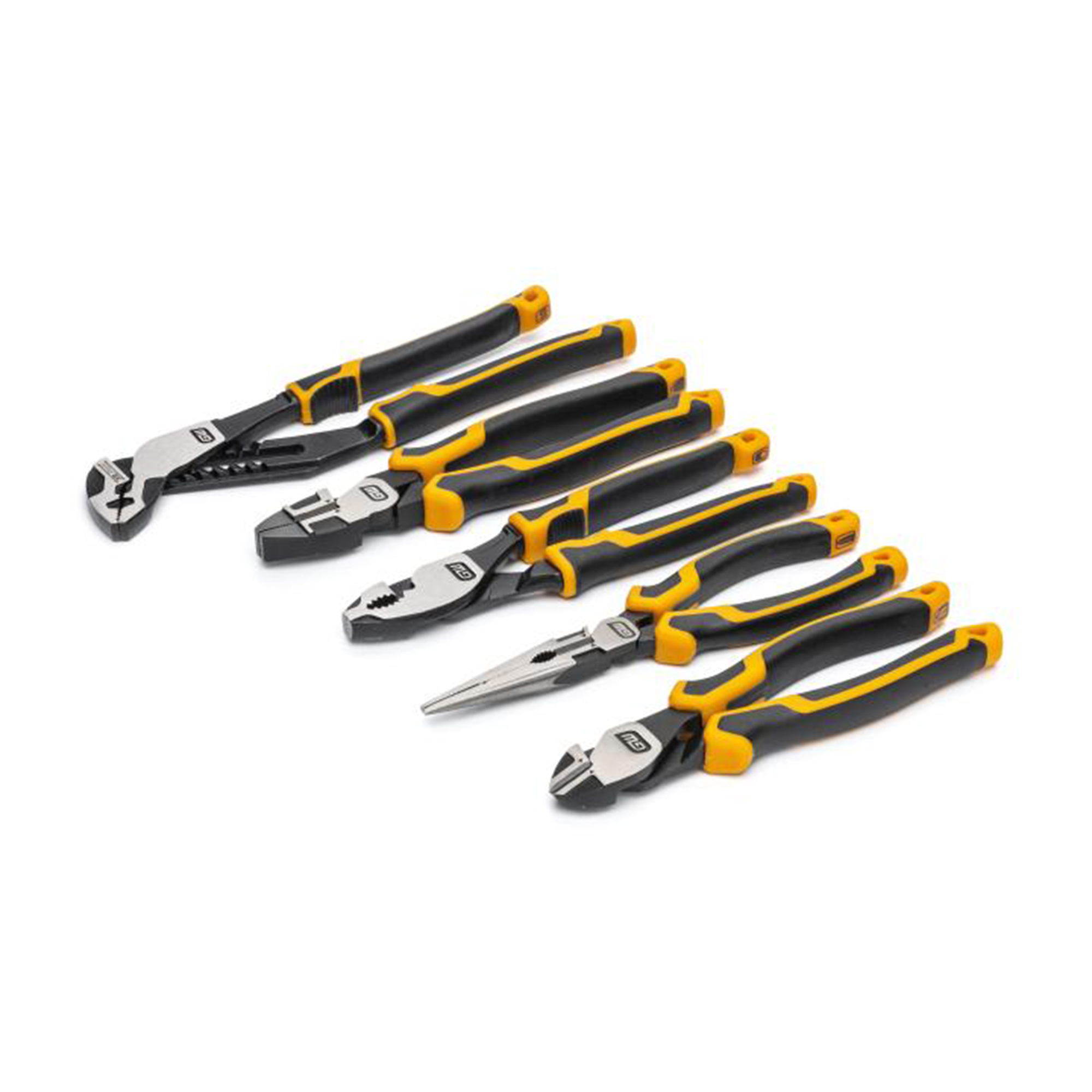 Gearwrench - 5 Piece PITBULL Cushion Grip Pliers Set in Foam Storage ...