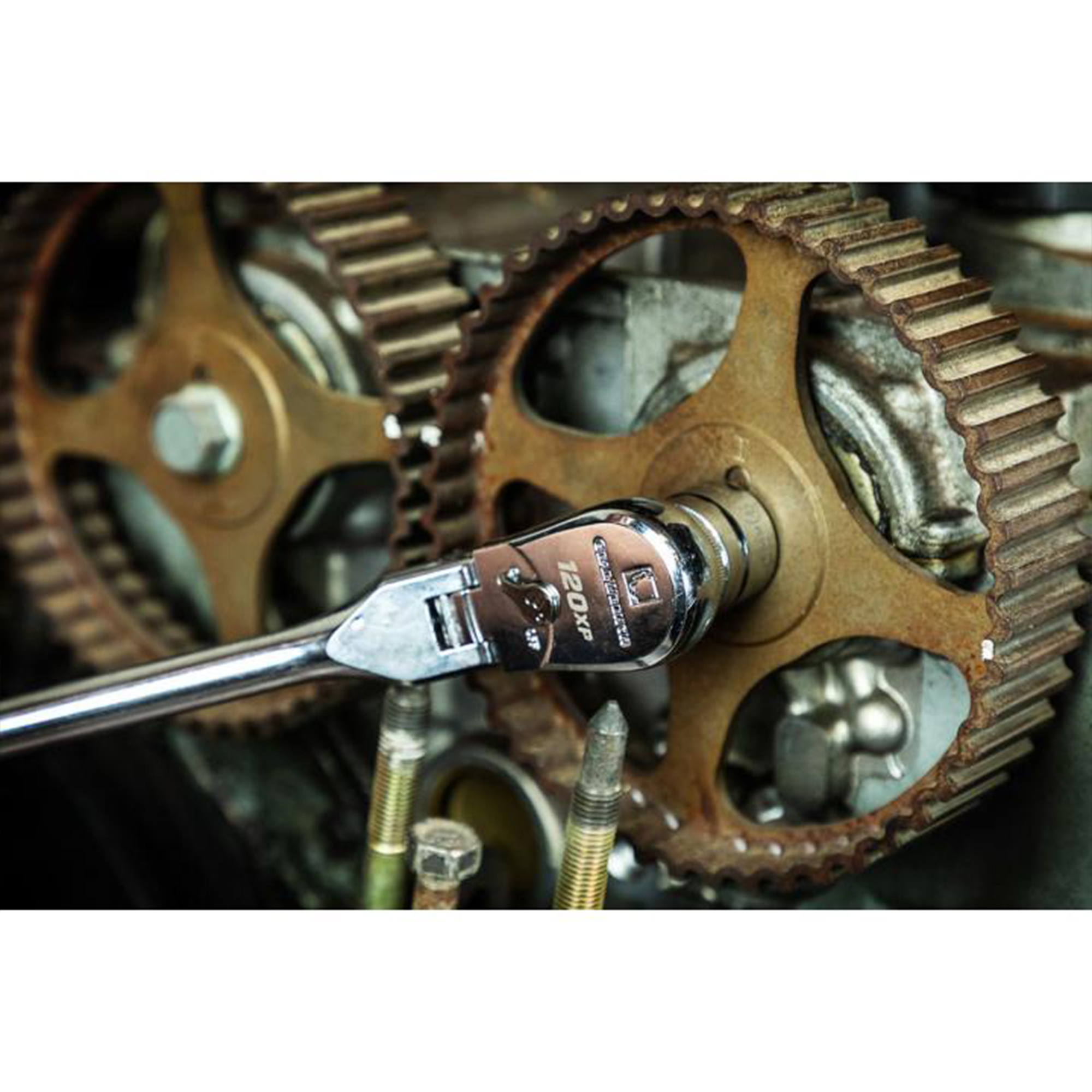 Gearwrench 1/4", 3/8" & 1/2" Drive 120XP Teardrop / Flex Head Ratchet ...