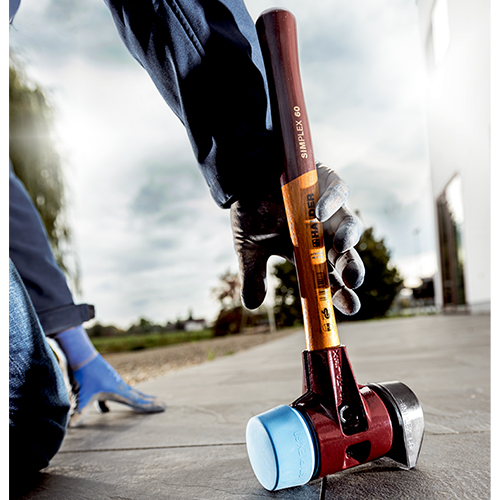 Halder Simplex Mallet with Soft Blue and STAND-UP Black Rubber Inserts ...