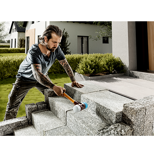 Halder Simplex Mallet with Soft Blue & Grey Rubber Inserts, Non-Marring ...
