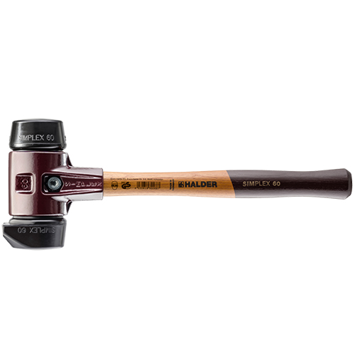 Halder Simplex Mallet with Black Rubber & STAND-UP Black Rubber Inserts ...