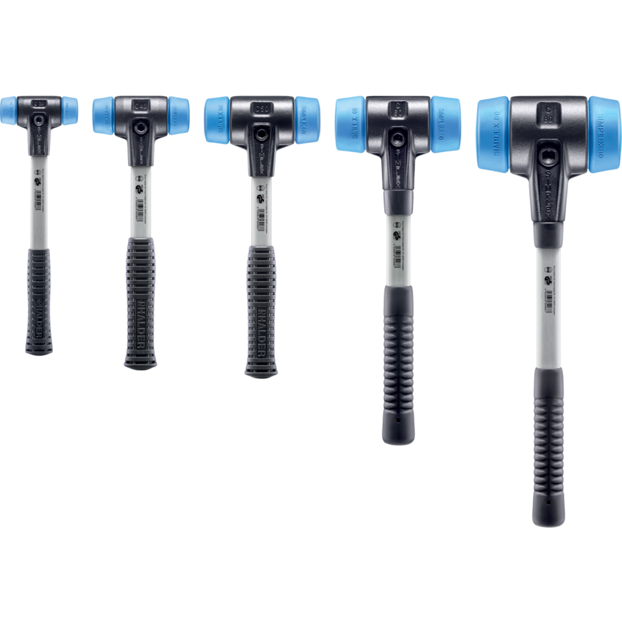 Halder Simplex Mallet w/Blue TPE-soft Insert, Non-Marring / Heavy Duty ...