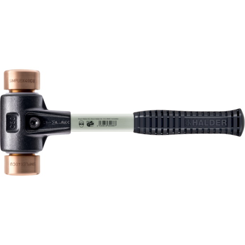 Halder Simplex Mallet w/Copper Insert / Heavy Duty Reinforced Housing ...