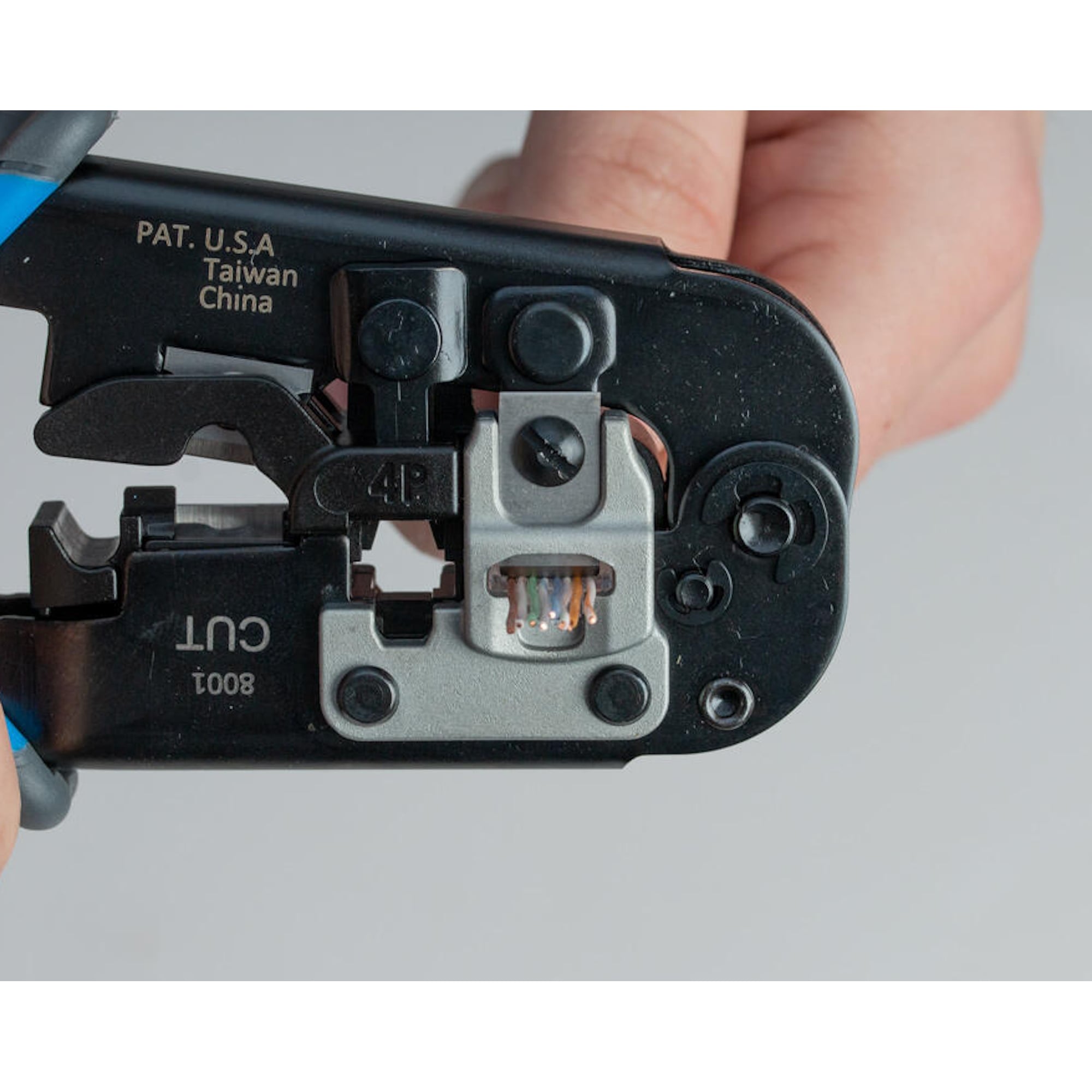 Jonard Tools 6-in-1 Crimping Tool, RJ45 Pass-through & RJ11/12 Modular ...