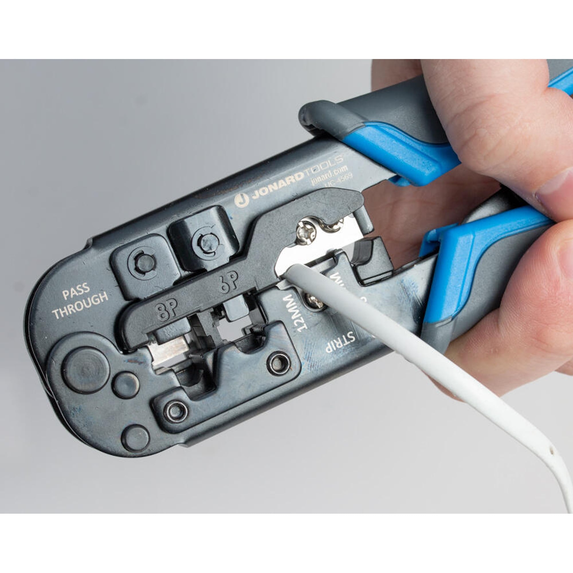 Jonard Tools 6-in-1 Crimping Tool, RJ45 Pass-through & RJ11/12 Modular - UC-4569 - EngineerSupply