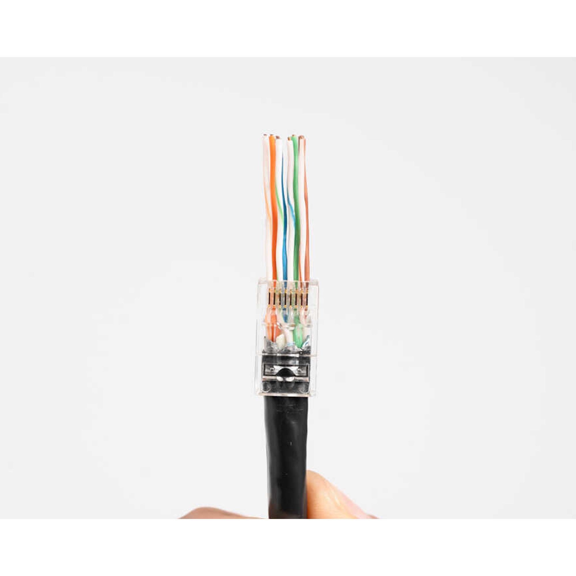 Jonard Tools Unshielded RJ45 Passthrough Connector for CAT6A Cable ...