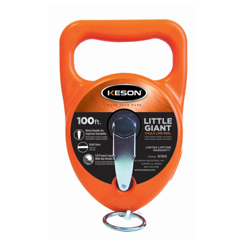 Keson 100ft Little Giant Chalk Line Reel - G100 - EngineerSupply
