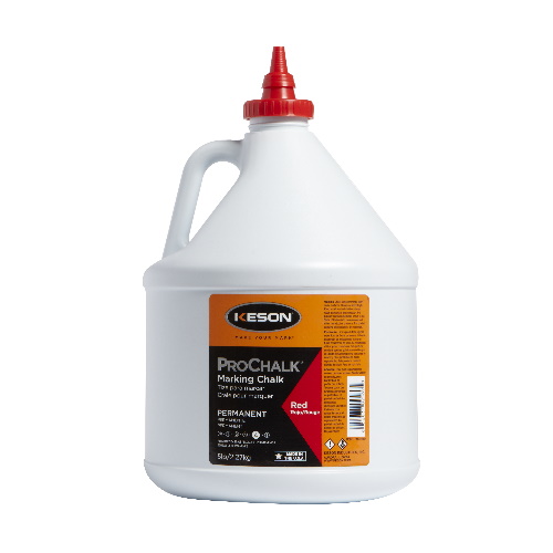 Keson 5 lbs Prochalk Permanent Marking Chalk - Case of 4 - Red ...