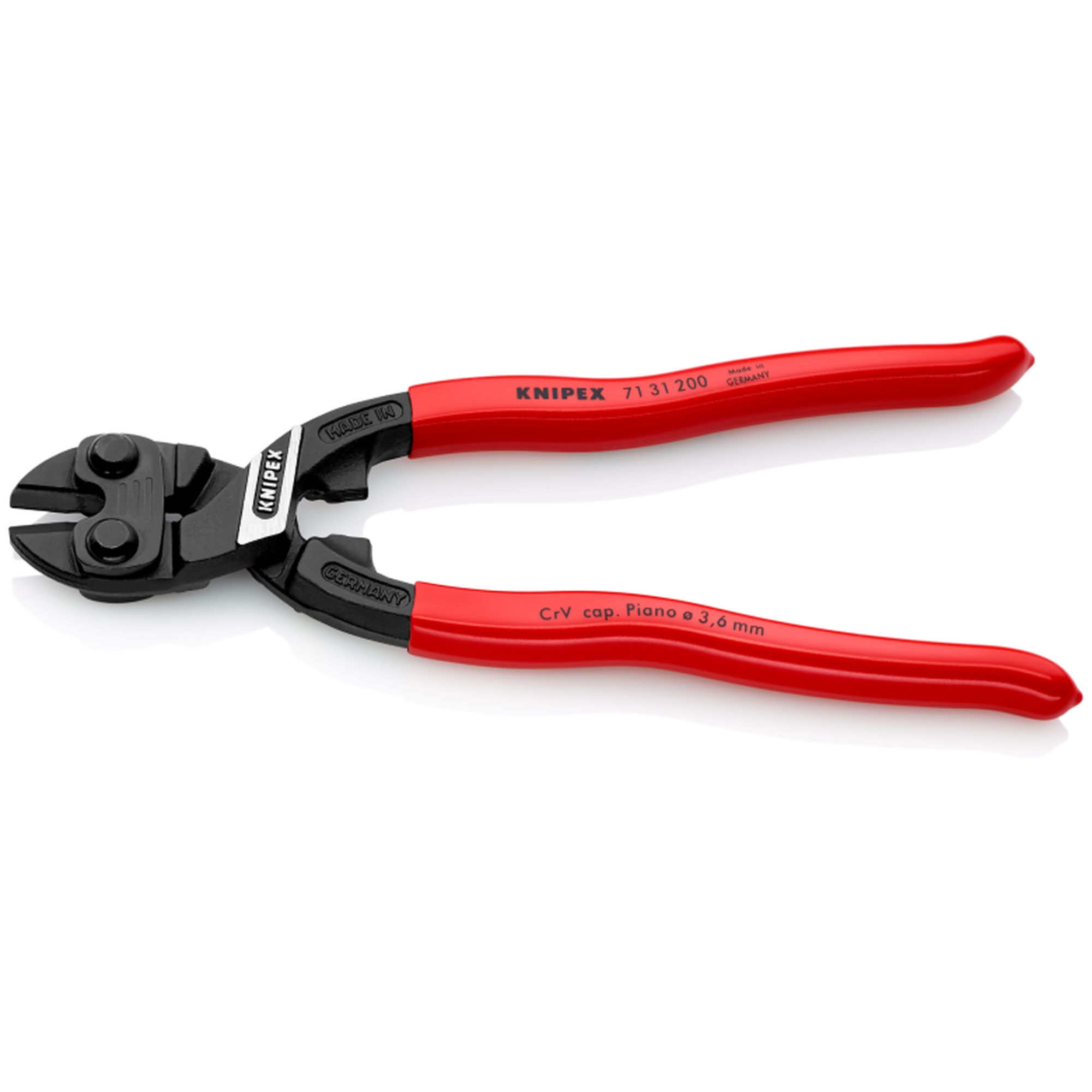Knipex 8" CoBolt® High Leverage Compact Bolt Cutters-Notched Blade - 71 ...