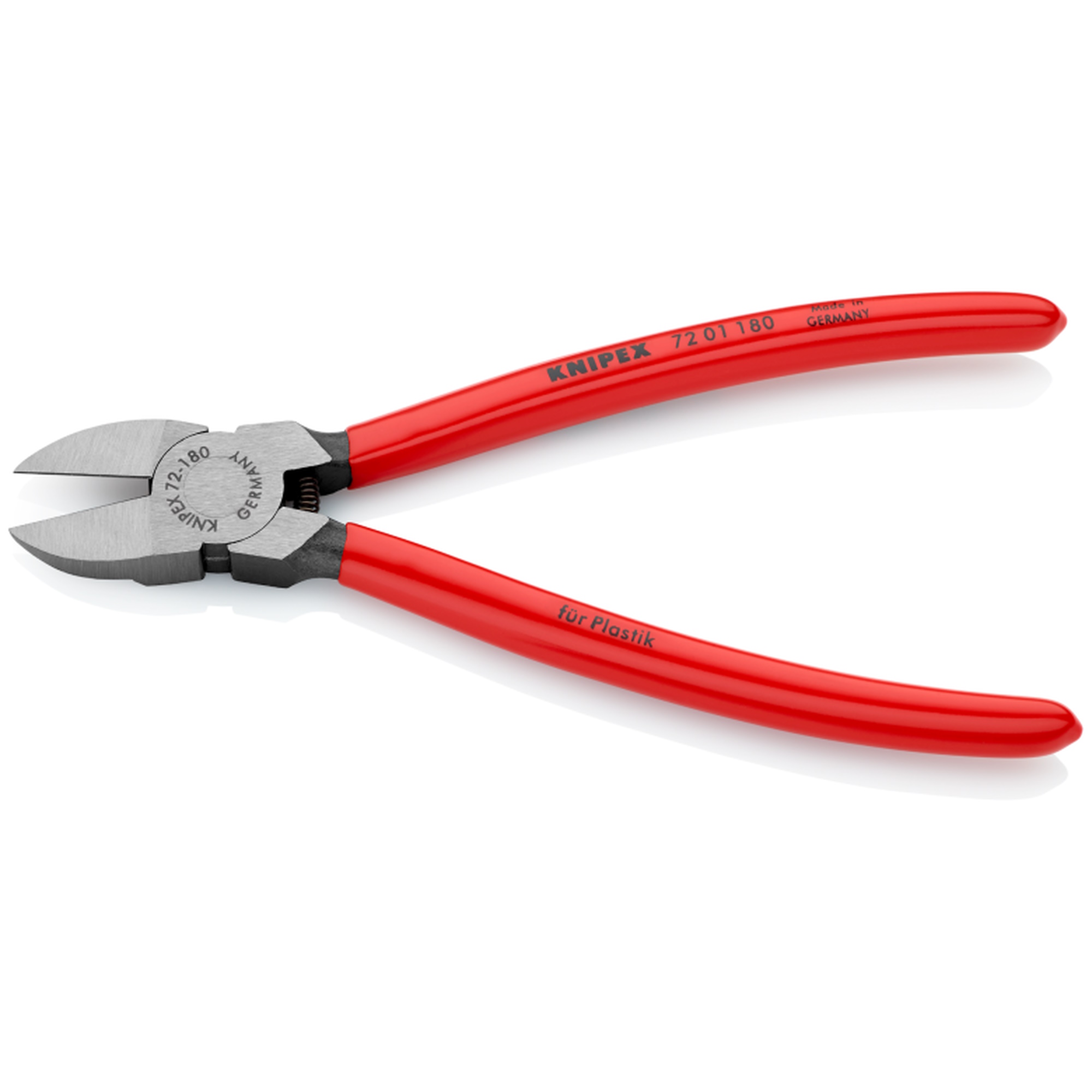 Knipex 7 1/4" Diagonal Pliers for Flush Cutting Plastics - 72 01 180 ...