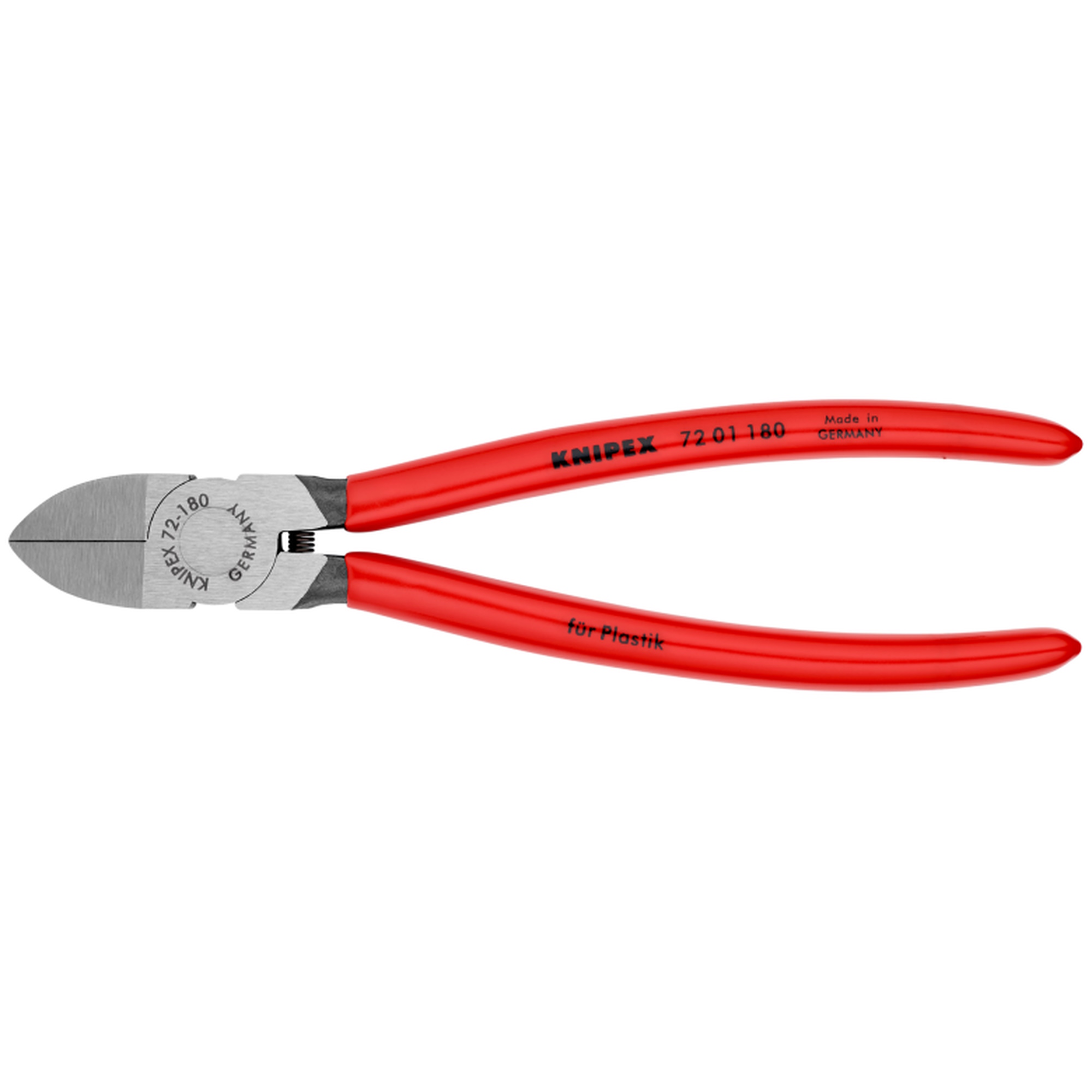 Knipex 7 1/4" Diagonal Pliers for Flush Cutting Plastics - 72 01 180 ...