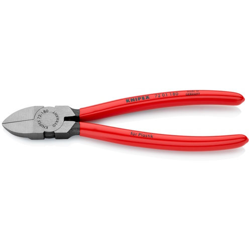 Knipex 7 1/4" Diagonal Pliers for Flush Cutting Plastics - 72 01 180 ...