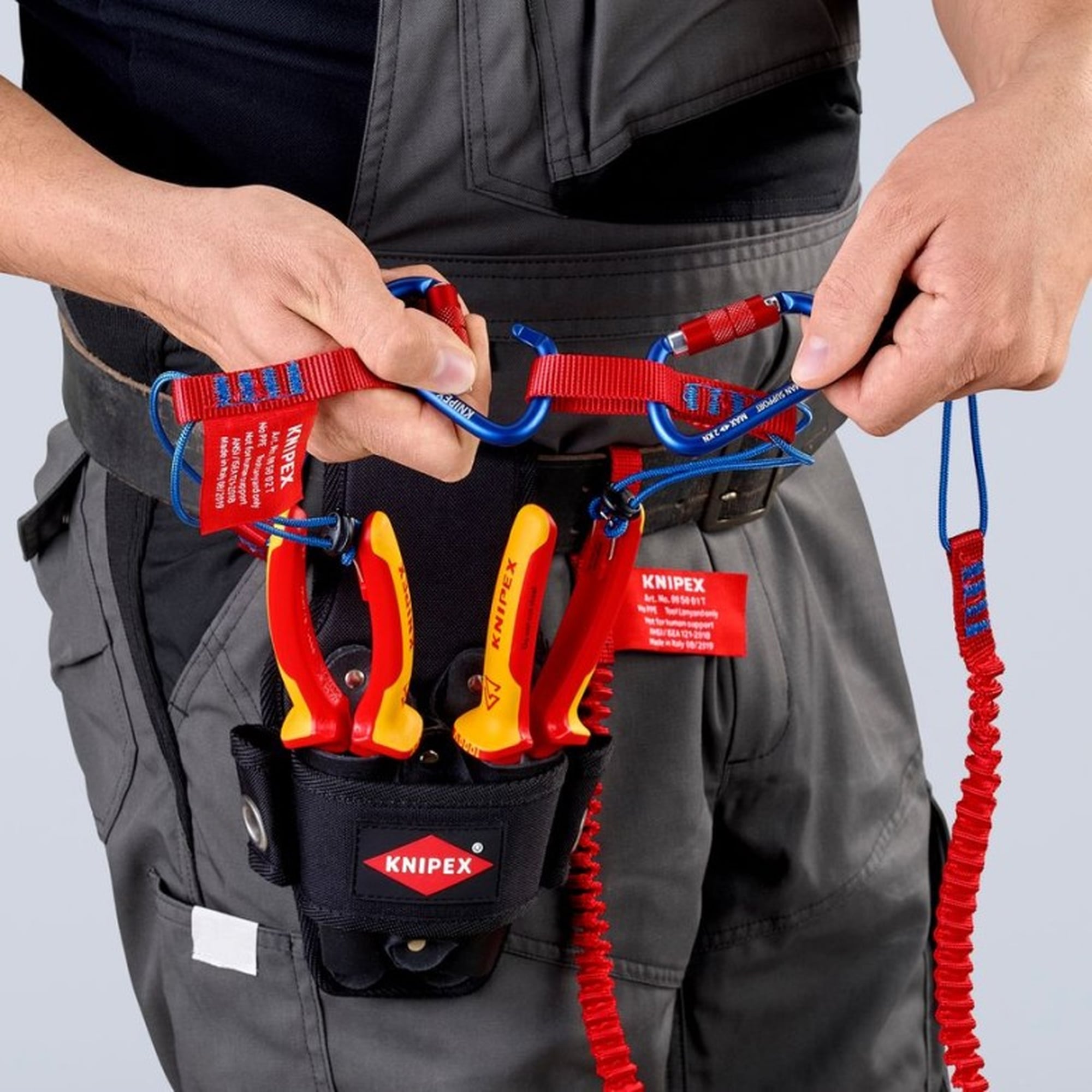 KNIPEX Tools - Tool Tethering System (1 Lanyard, 3 Adapter Strap and 2 ...