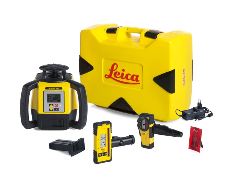 Leica Rugby 680 Series Rotary Laser Package - EngineerSupply
