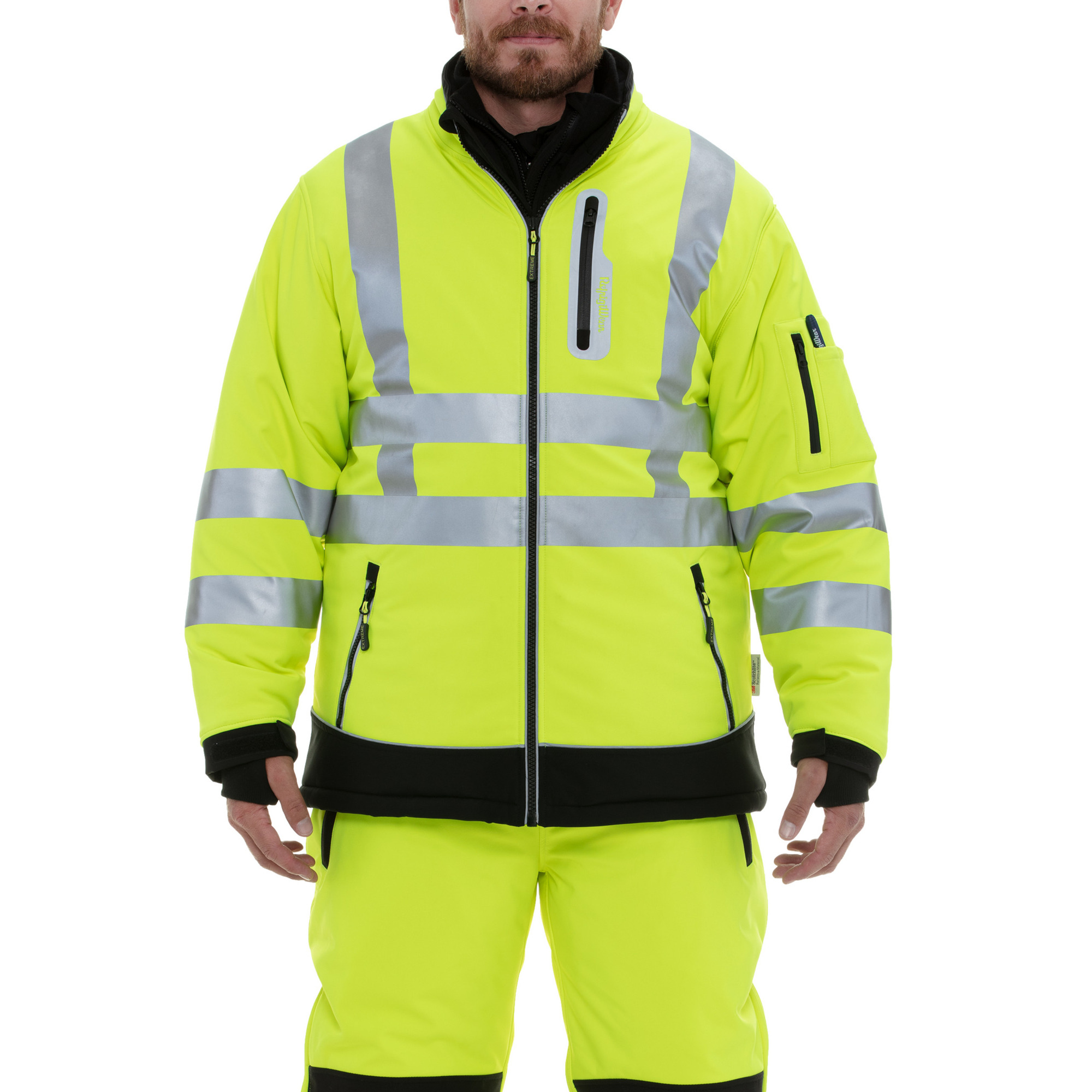 RefrigiWear HiVis Extreme Softshell Jacket (Comfort Rating -60F) Lime ...