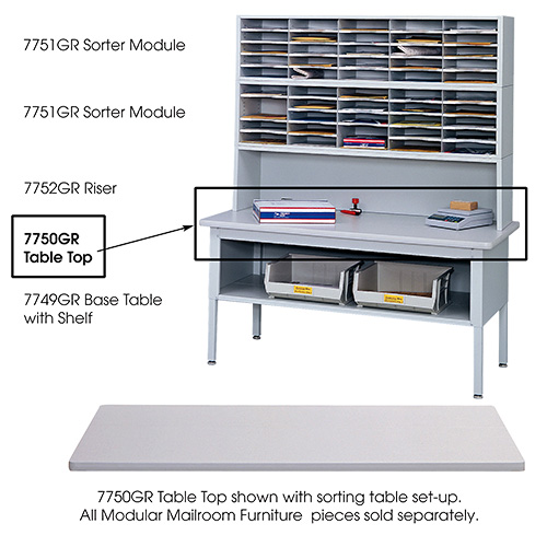 Safco E-Z Sort Table Top - 7750 (3 Colors Available) - EngineerSupply