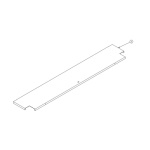 Safco TechWorks, Partial base shelf 48"W x 12"D - 738 - EngineerSupply