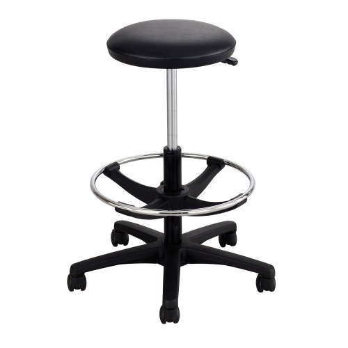 Safco Extended-Height Lab Stool, Black - 3436BL - EngineerSupply