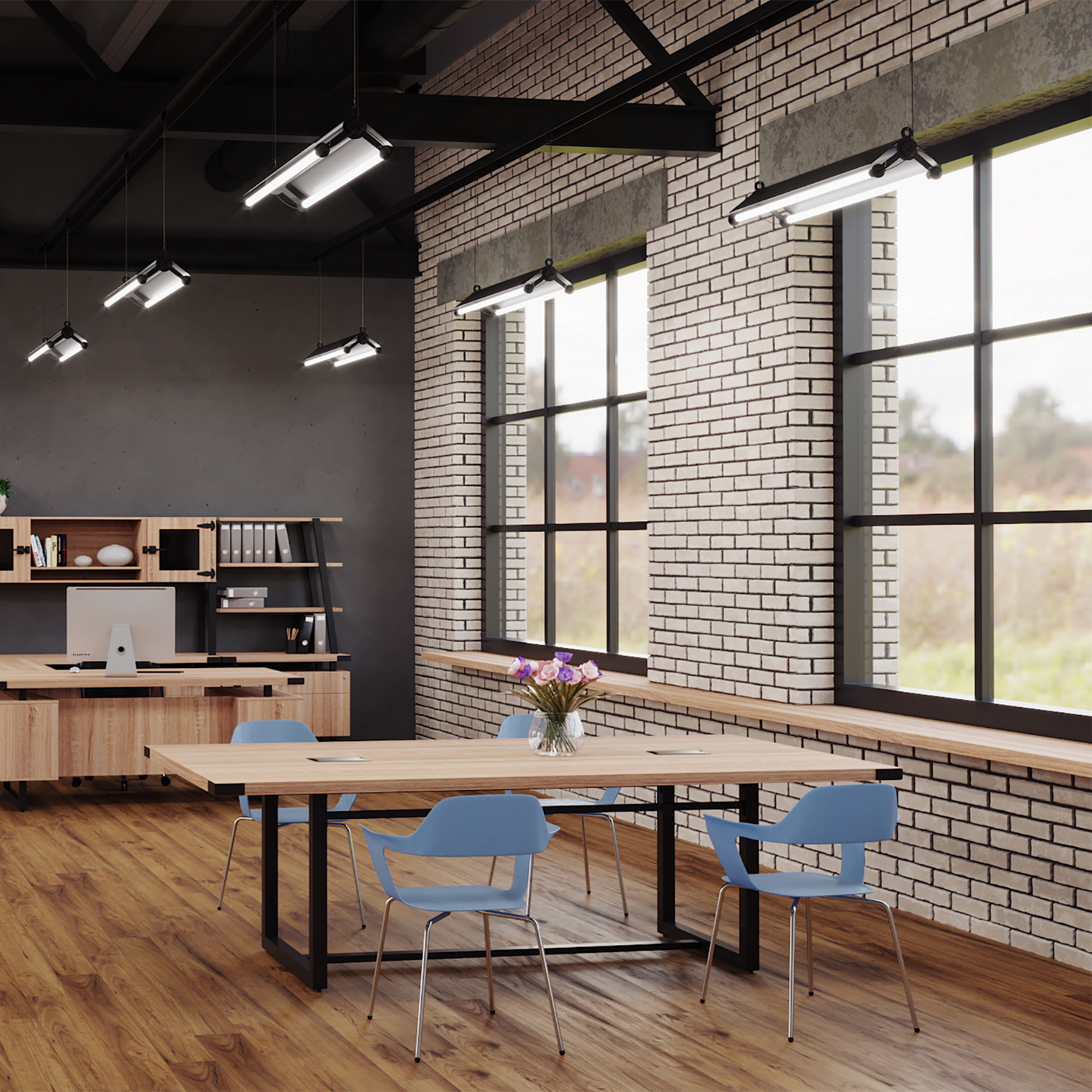 Safco Mirella Conference Table, Sitting-Height, 8' - (4 Colors ...