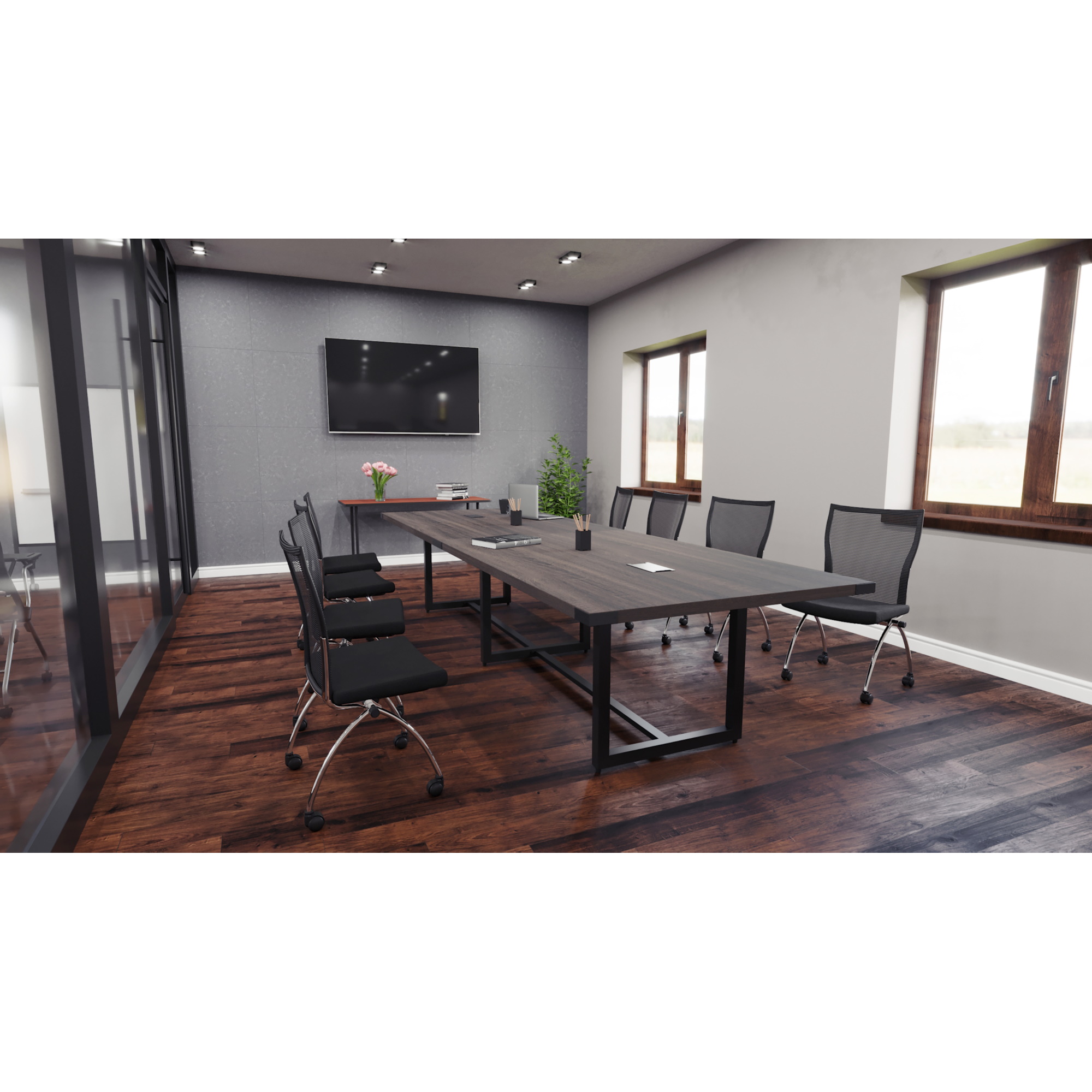 Safco Mirella Conference Table, Sitting-Height, 12' - (4 Colors ...