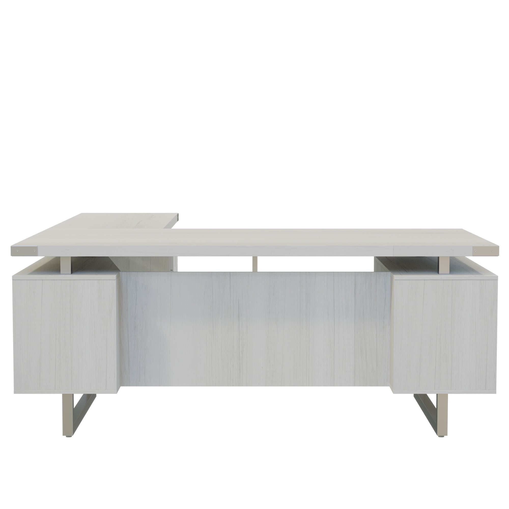 Safco Mirella L-Shaped Configuration Desk, BBB/BF - EngineerSupply