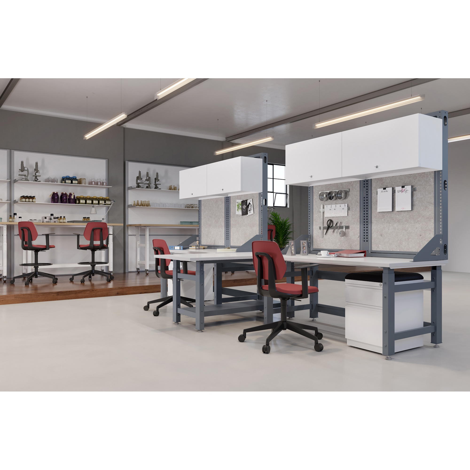 Safco - TechWorks Typical 9 Workstation - TWTYP9 - EngineerSupply