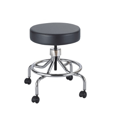 Safco Lab Stool, Low Base with Screw Lift 3432BL - EngineerSupply