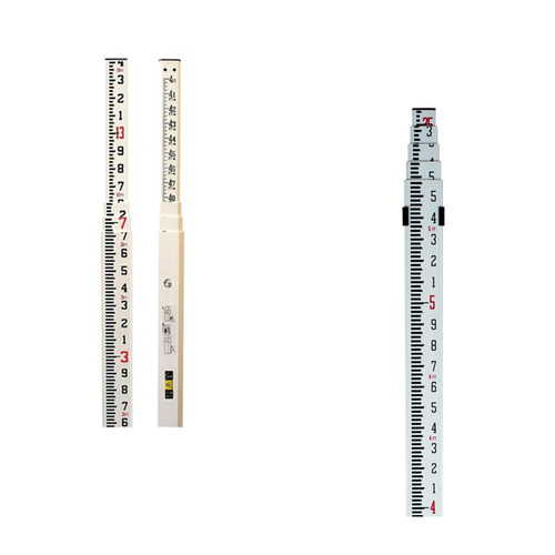 Sokkia Fiberglass Rod w/ Carry Bag and Rod Level, 3 Sections - (5 ...