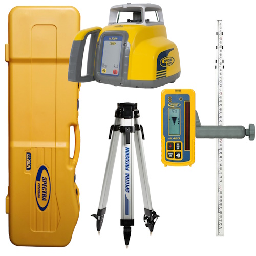 Spectra rotary laser level kit store