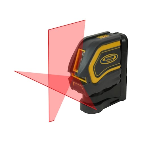 Spectra Precision Crossline Laser Tool w/ Bracket, Ceiling Clamp, Soft ...